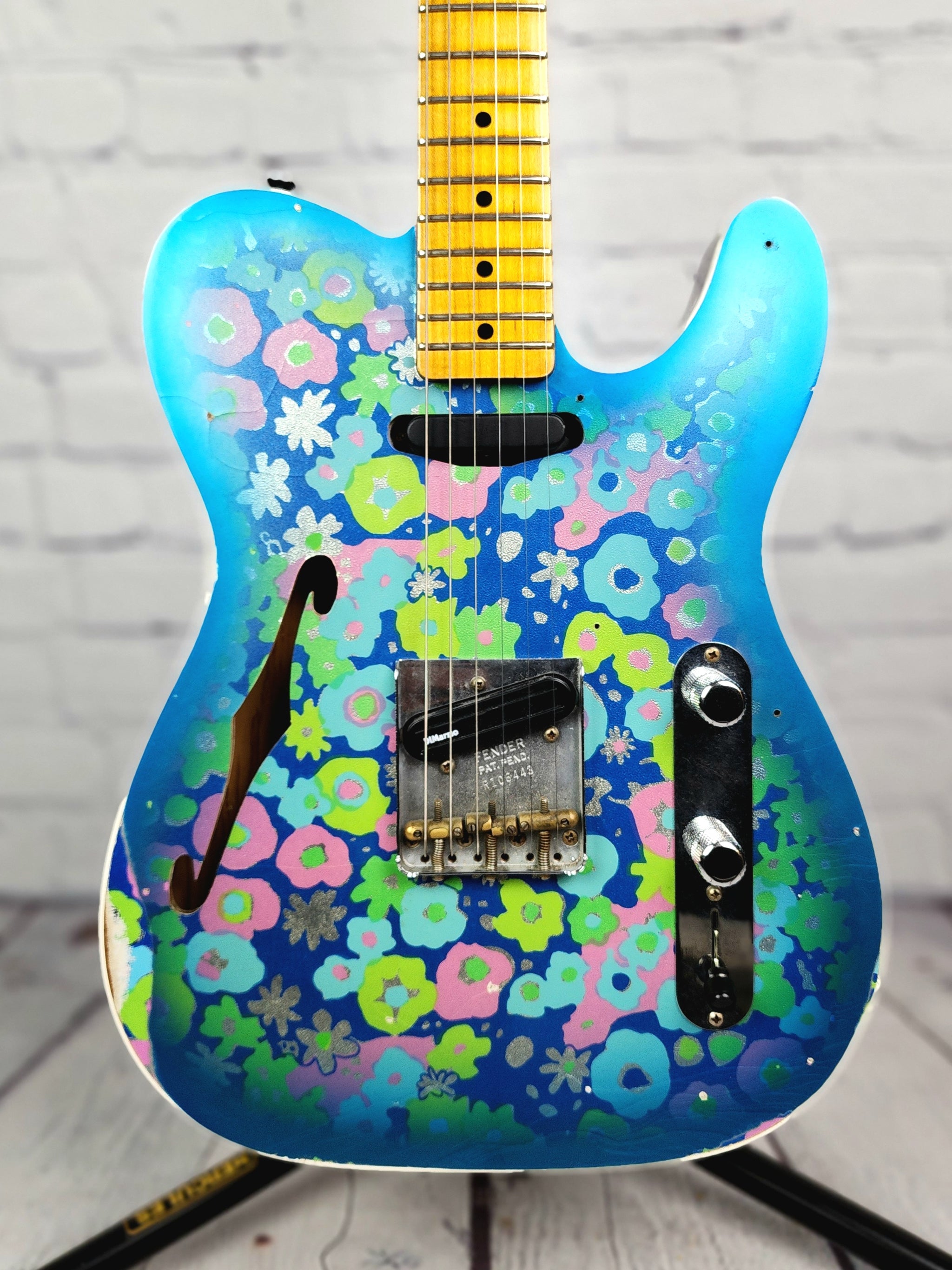 USED Fender Custom Shop LTD Roasted Pine Double Esquire Thinline Relic ...