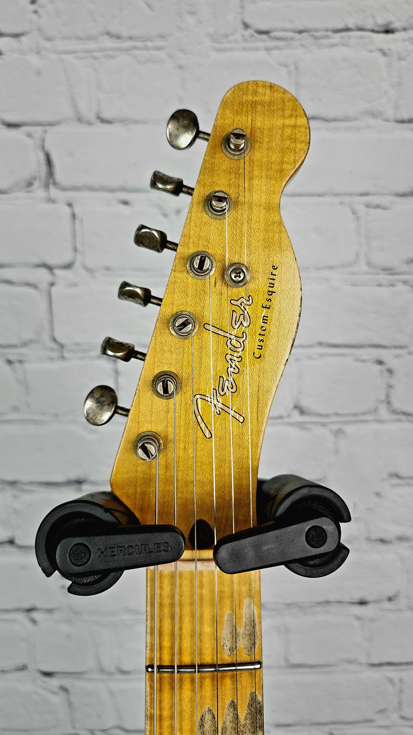 USED Fender Custom Shop LTD Roasted Pine Double Esquire Thinline Relic ...