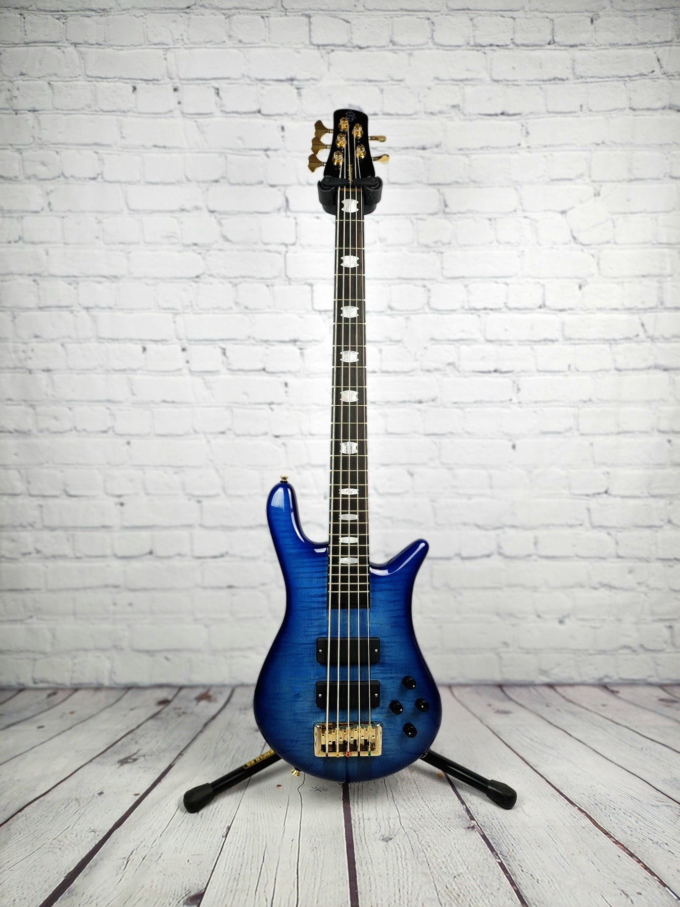Spector Euro 5 LT 5 String Bass Blue Fade Gloss – Guitar Brando