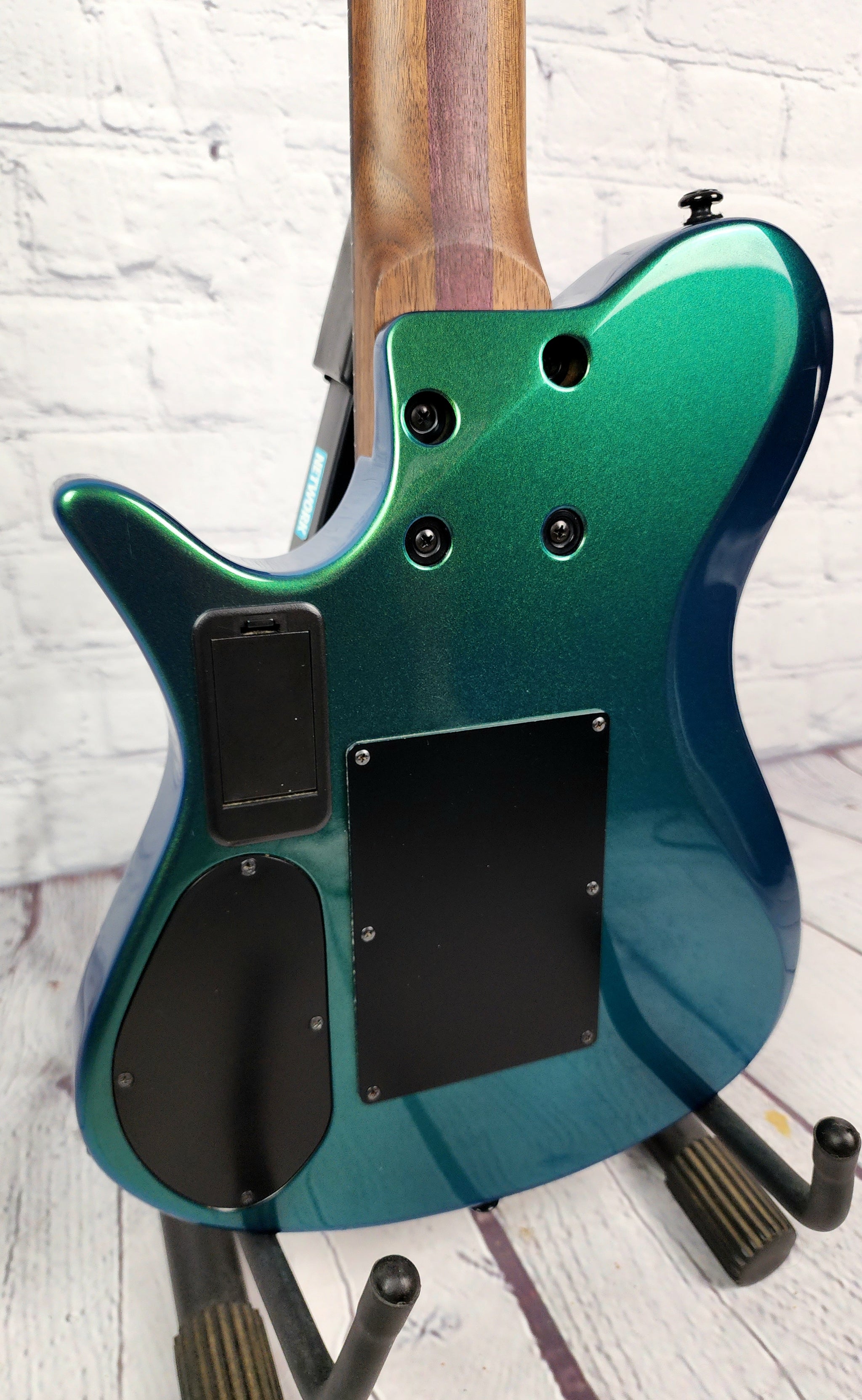 USED Kiesel Zeus Trem 7 String Headless Electric Guitar Green Color Sh ...