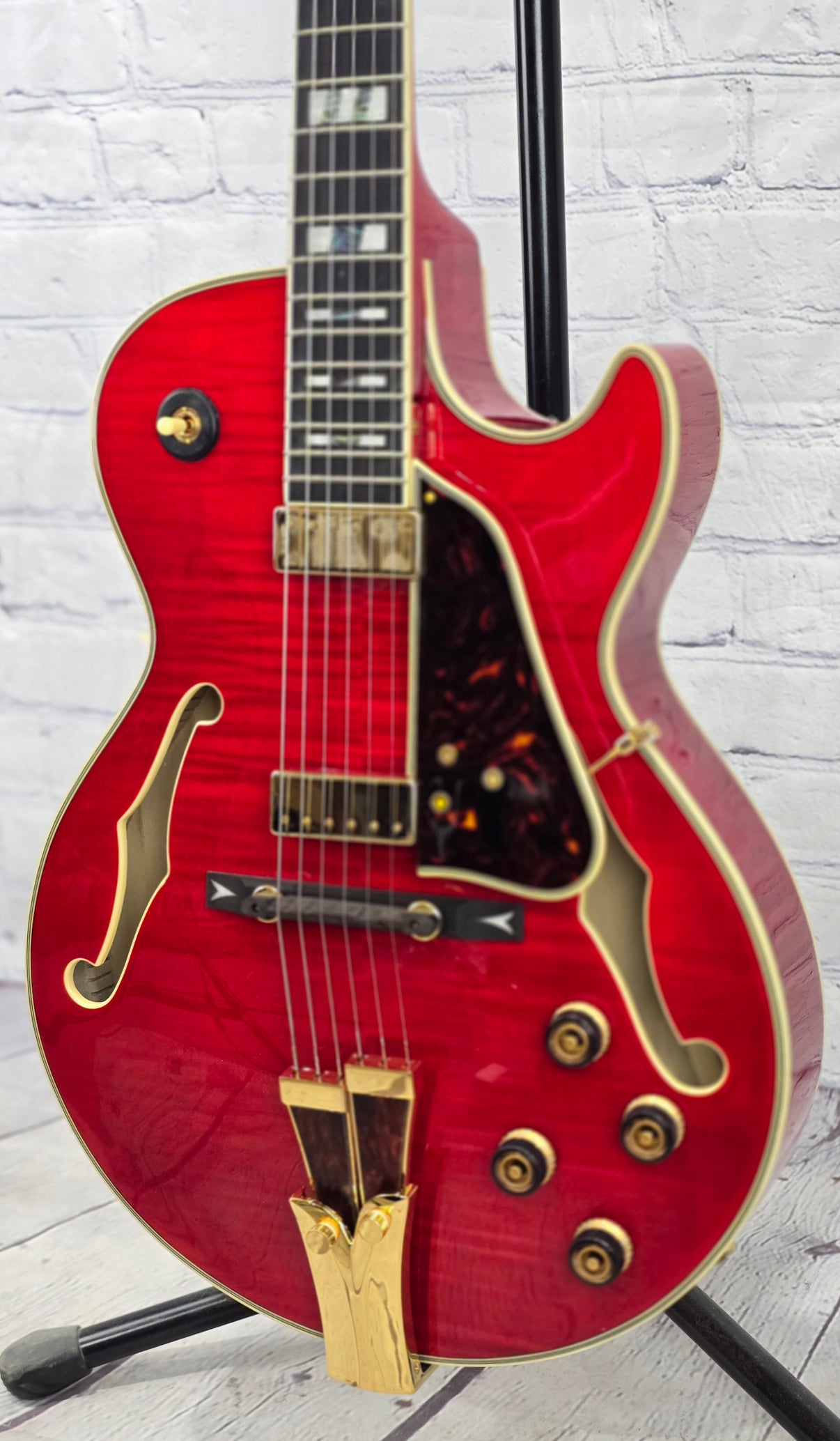 Ibanez GB10SEFM SRR George Benson Semi-Hollow Electric Guitar Sapphire ...