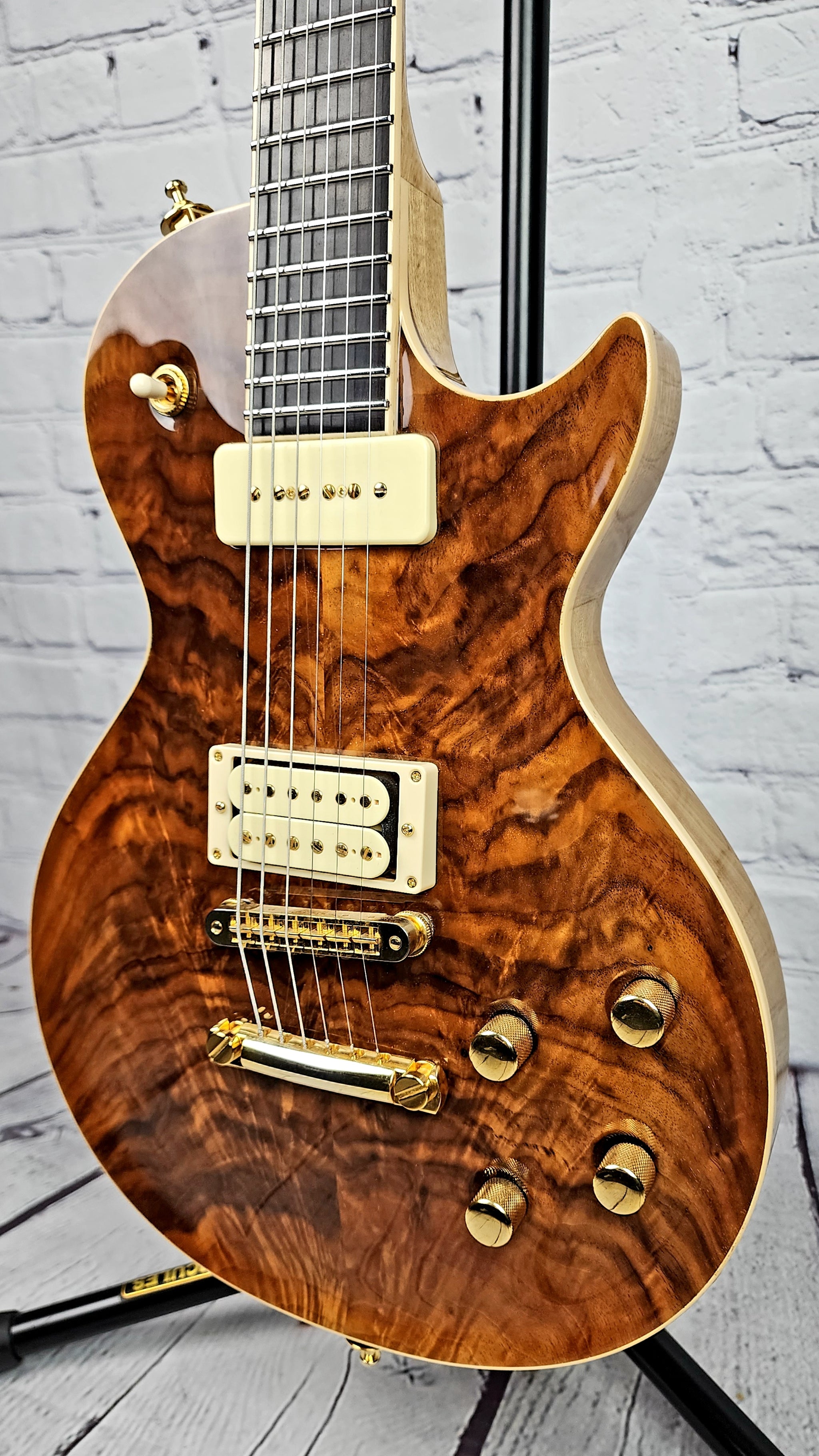 MacPherson Guitars The Preacher Single Cut Electric Guitar Natural Wal ...