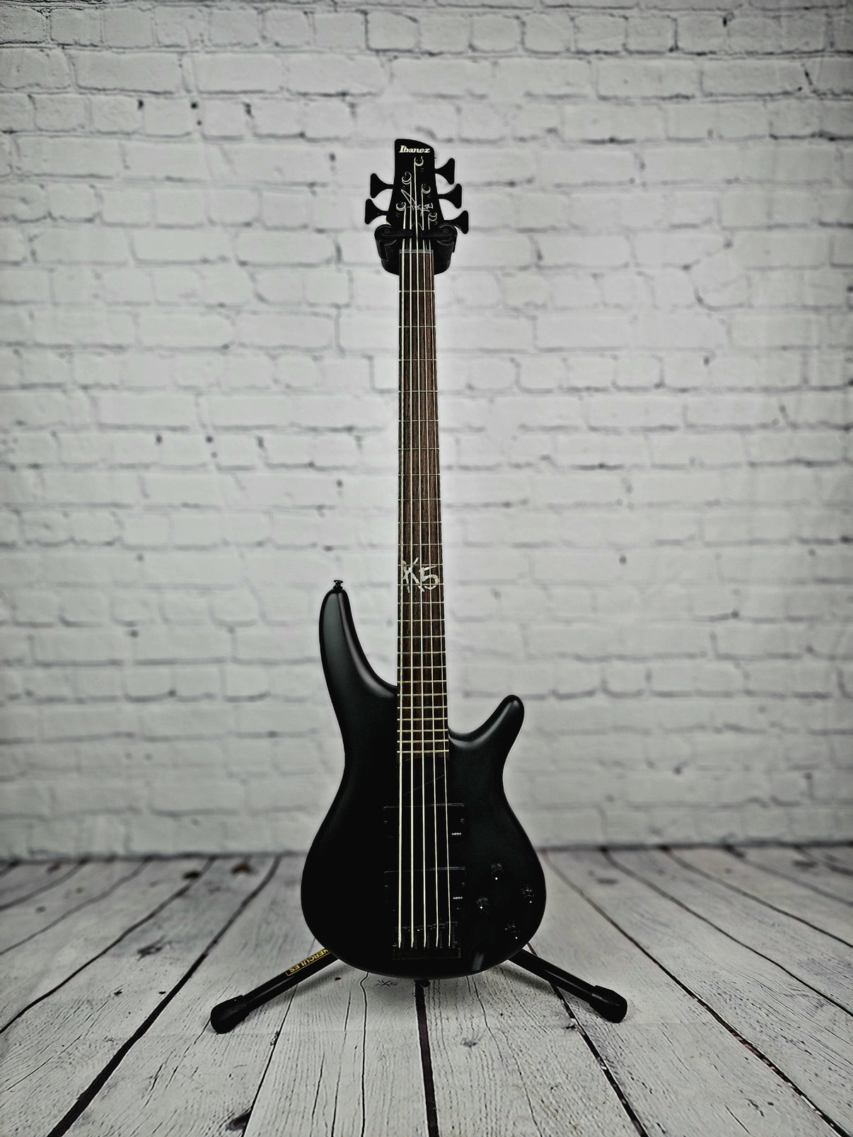 Ibanez K5 BKF Fieldy 5 String Bass Flat Black – Guitar Brando