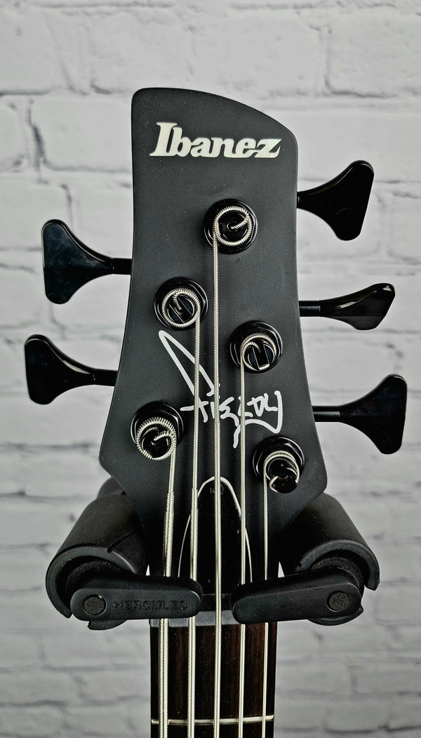 Ibanez K5 BKF Fieldy 5 String Bass Flat Black – Guitar Brando